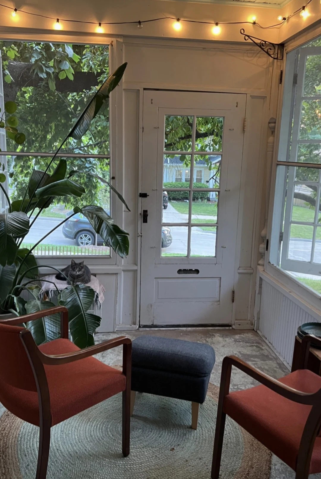 Discover more like CozyPlaces: Our leafy screen porch, favorite reading spot in summer and ...