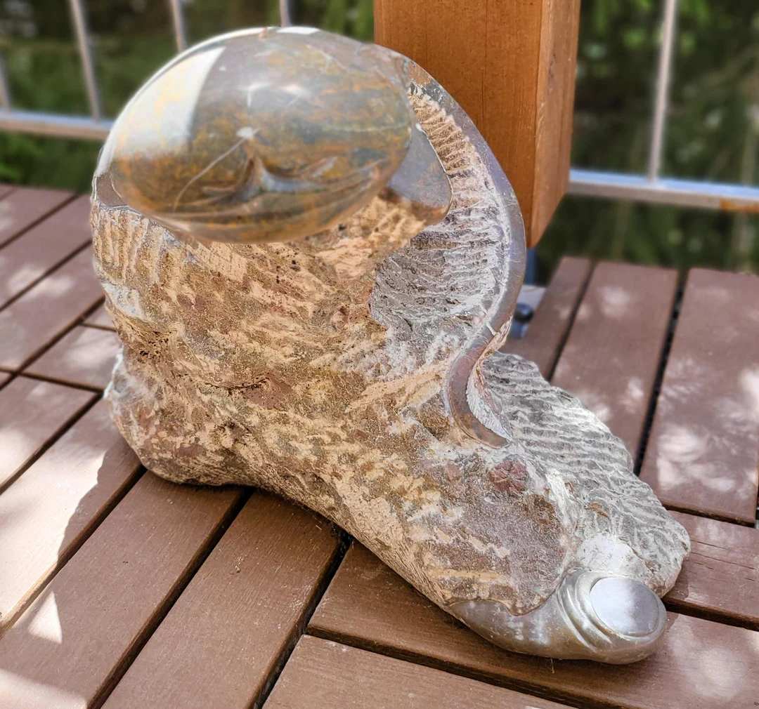 Big Toe, Samson Kuvhenguwa,Verdite sculpture, 1990 | Scrolller