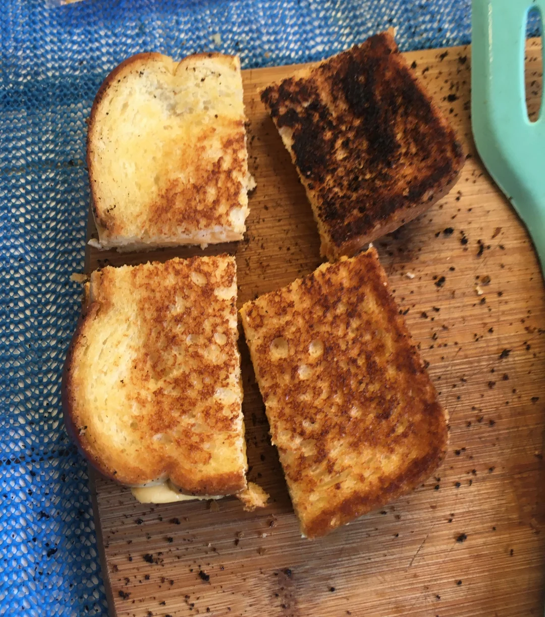 American cheese on potato bread | Scrolller