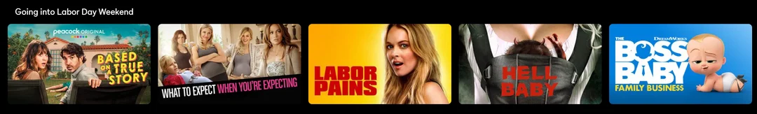 I don't think Peacock knows what Labor Day is for... | Scrolller