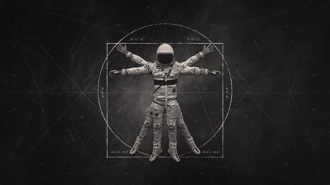 Vitruvian Astronaut [3840x2160] | Scrolller