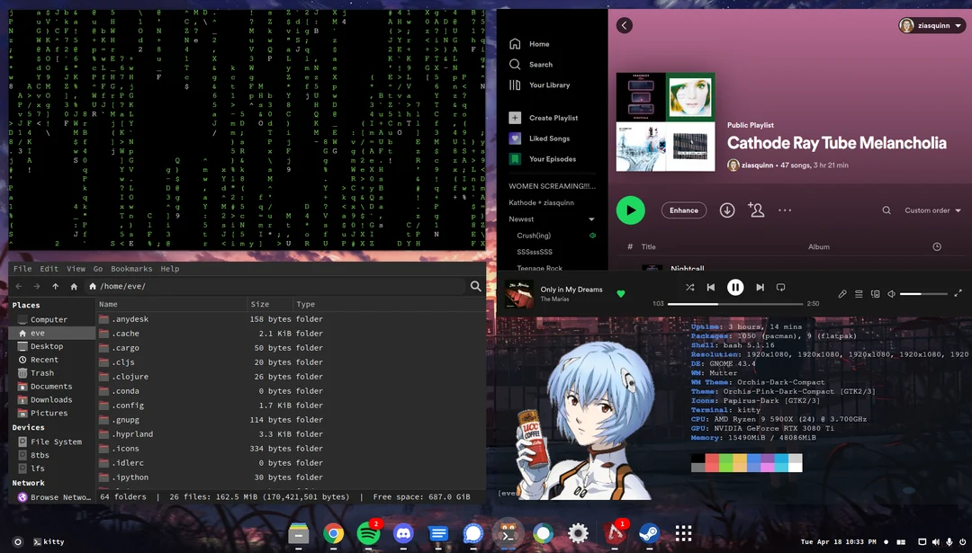 [Gnome] Arch feels good | Scrolller