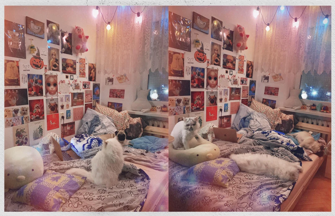 My bedroom nook at night. | Scrolller