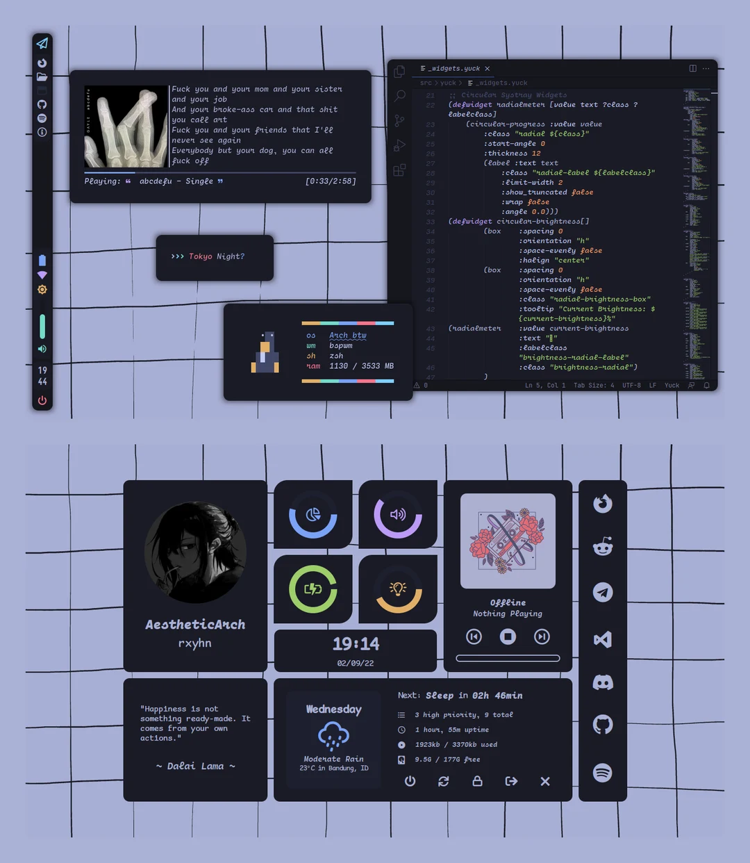 [BSPWM] Aesthetic | Scrolller