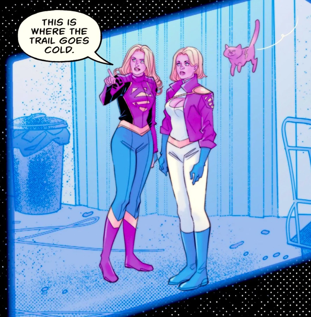 Is this forced perspective or is this artist really making Supergirl taller than Power Girl ...