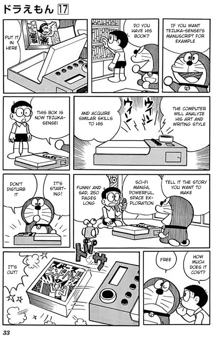 Turns out Doraemon predicted all the AI stuff around 44 years ago | Scrolller