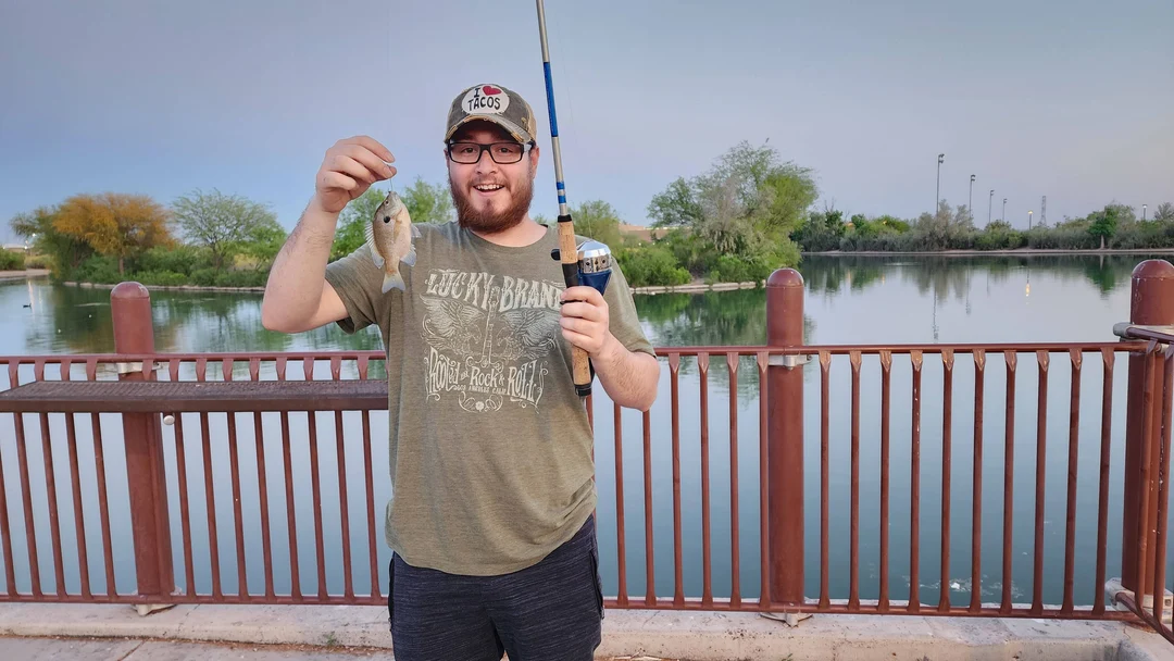 My fiance finally caught his first fish... on a bare hook! Lol | Scrolller