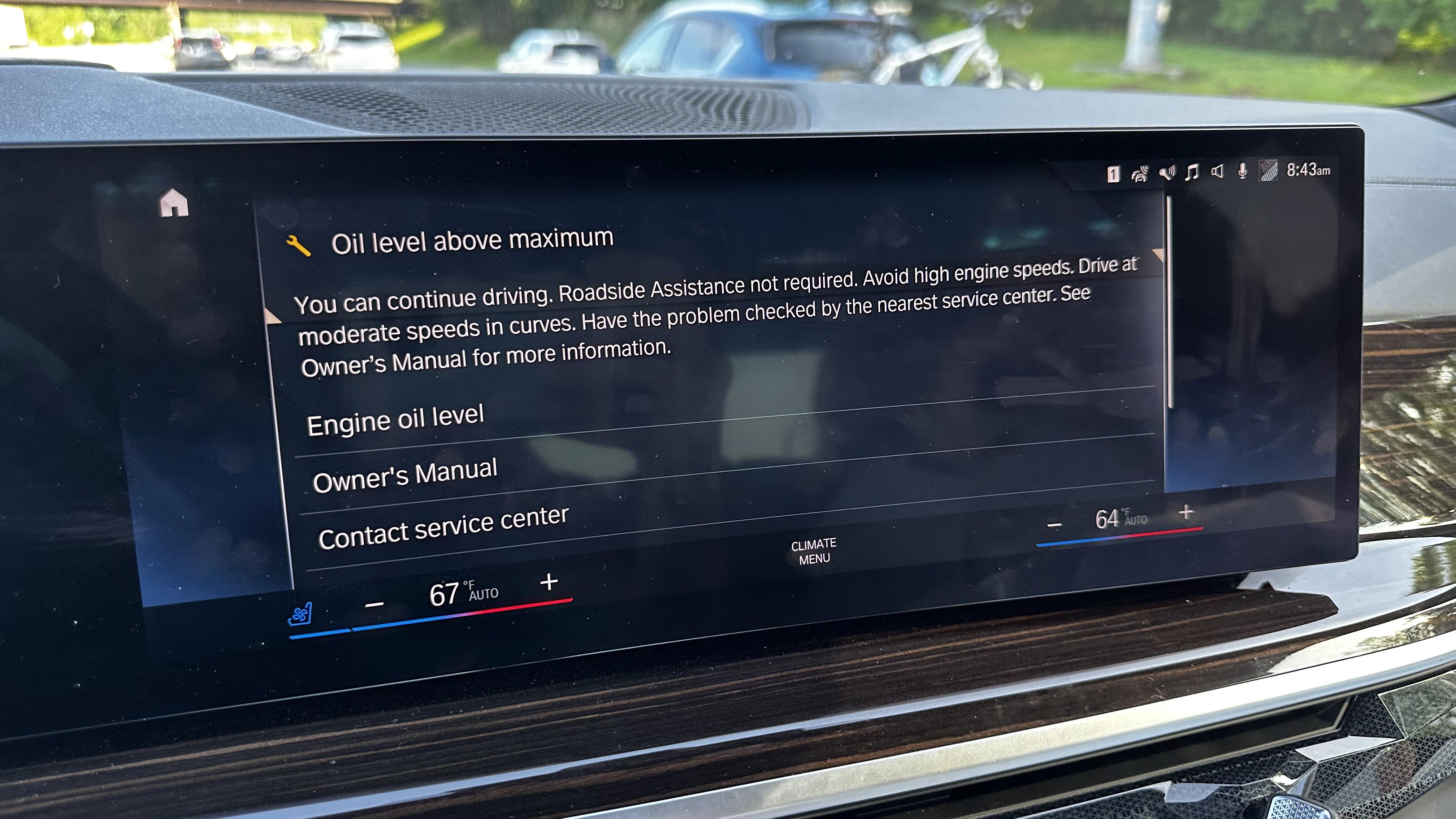 Oil level above maximum | Scrolller