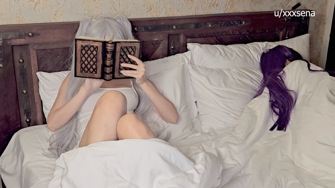 Frieren reading to Fern (by me Sena) :3 | Scrolller