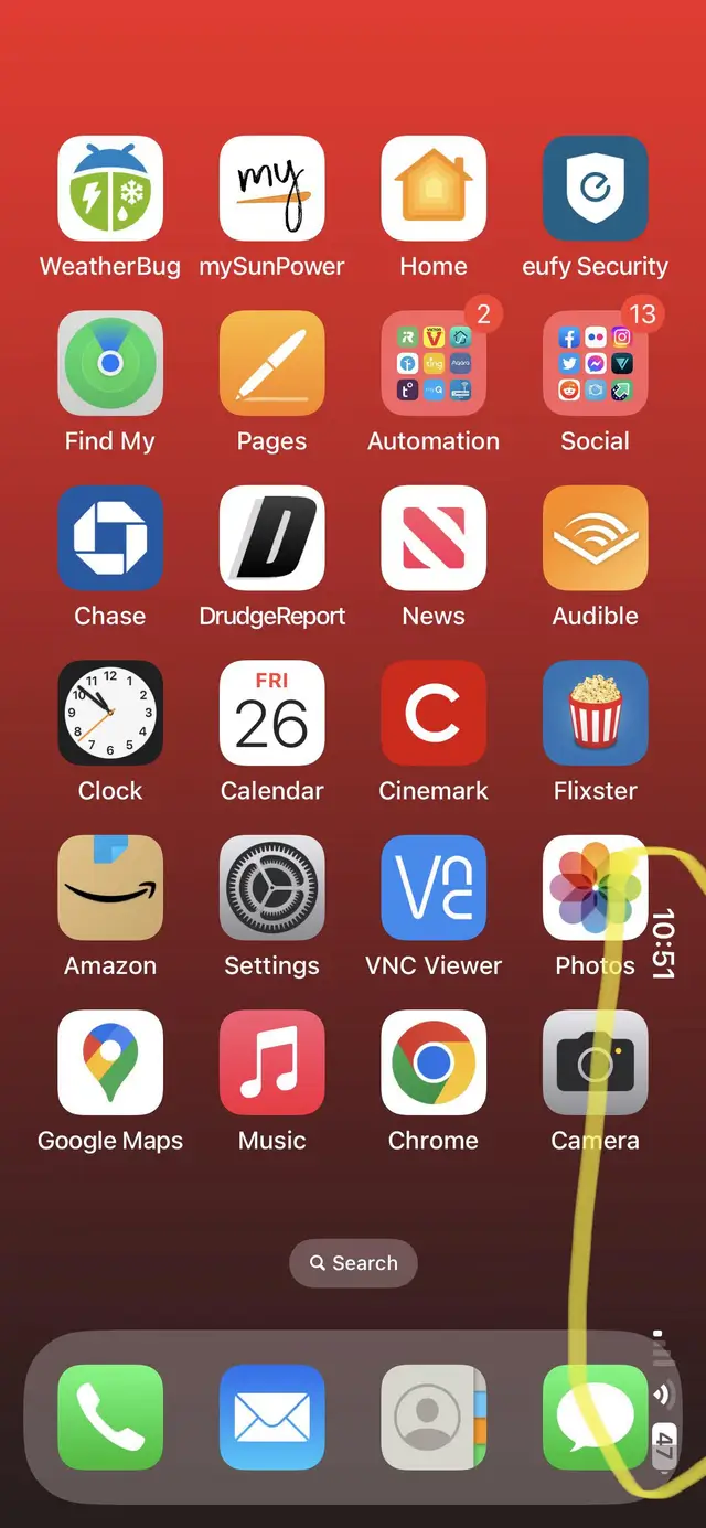 Status bar displayed on the side | Scrolller
