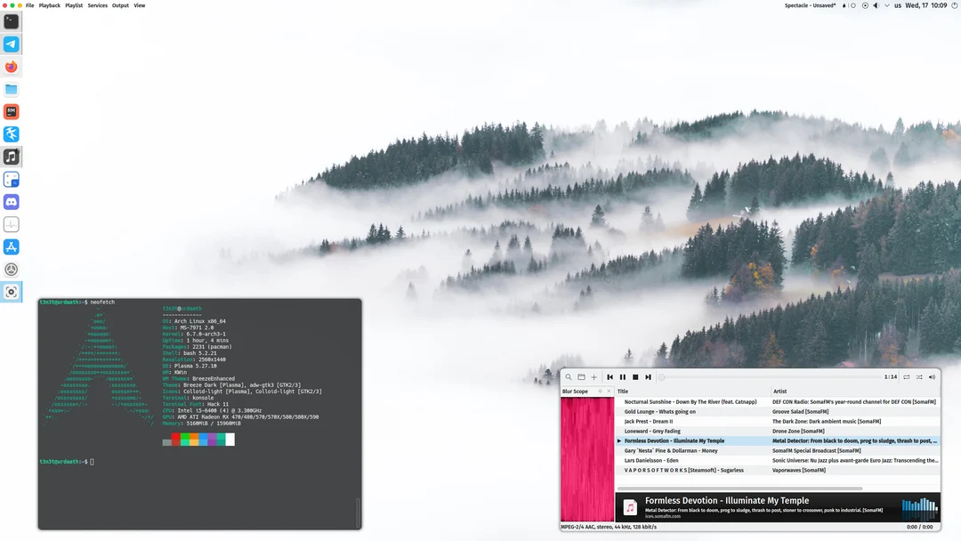 [KDE] Nice and clean winter desktop | Scrolller