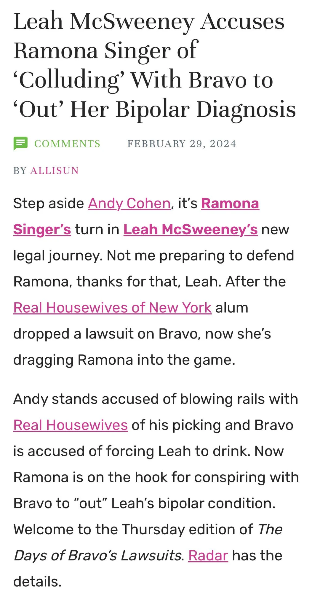 Leah is dragging Ramona into the chat..... | Scrolller