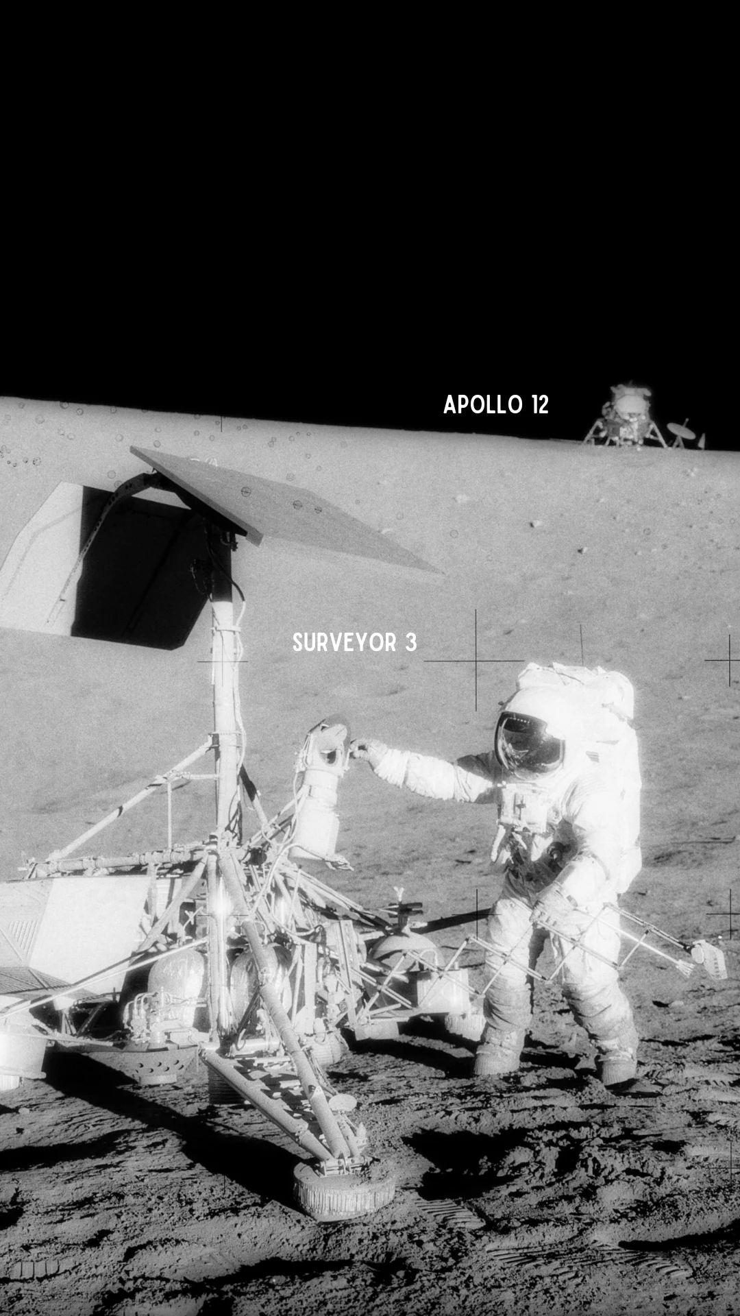 2 Moon missions in one photograph | Scrolller