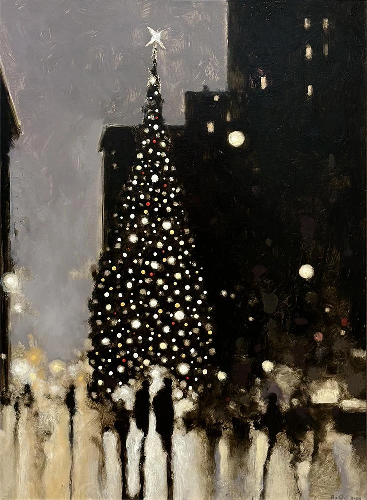 City Tree VIII, Geoffrey Johnson, oil on panel, 2023 | Scrolller