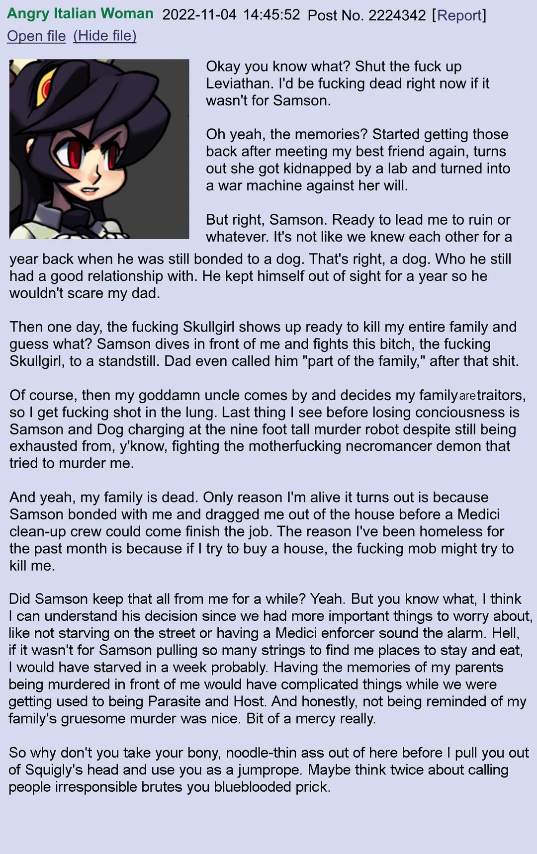 Filia Calls Out Leviathan | Scrolller