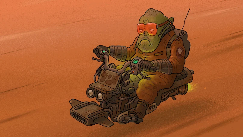 Wasteland biker by Scott Vanden Bosch | Scrolller