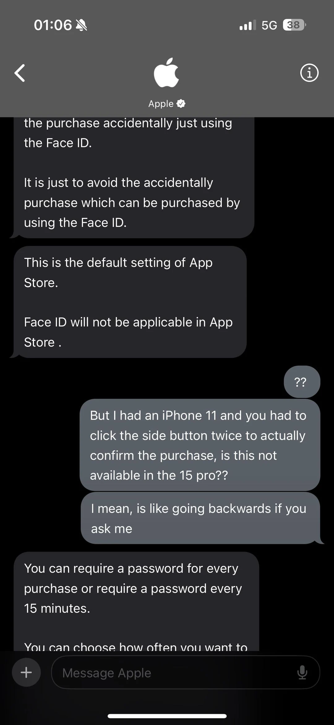 Face id for purchasing in the app store not a thing anymore? | Scrolller