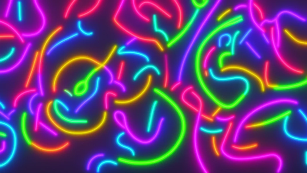 Neon lines [3840x2160] | Scrolller
