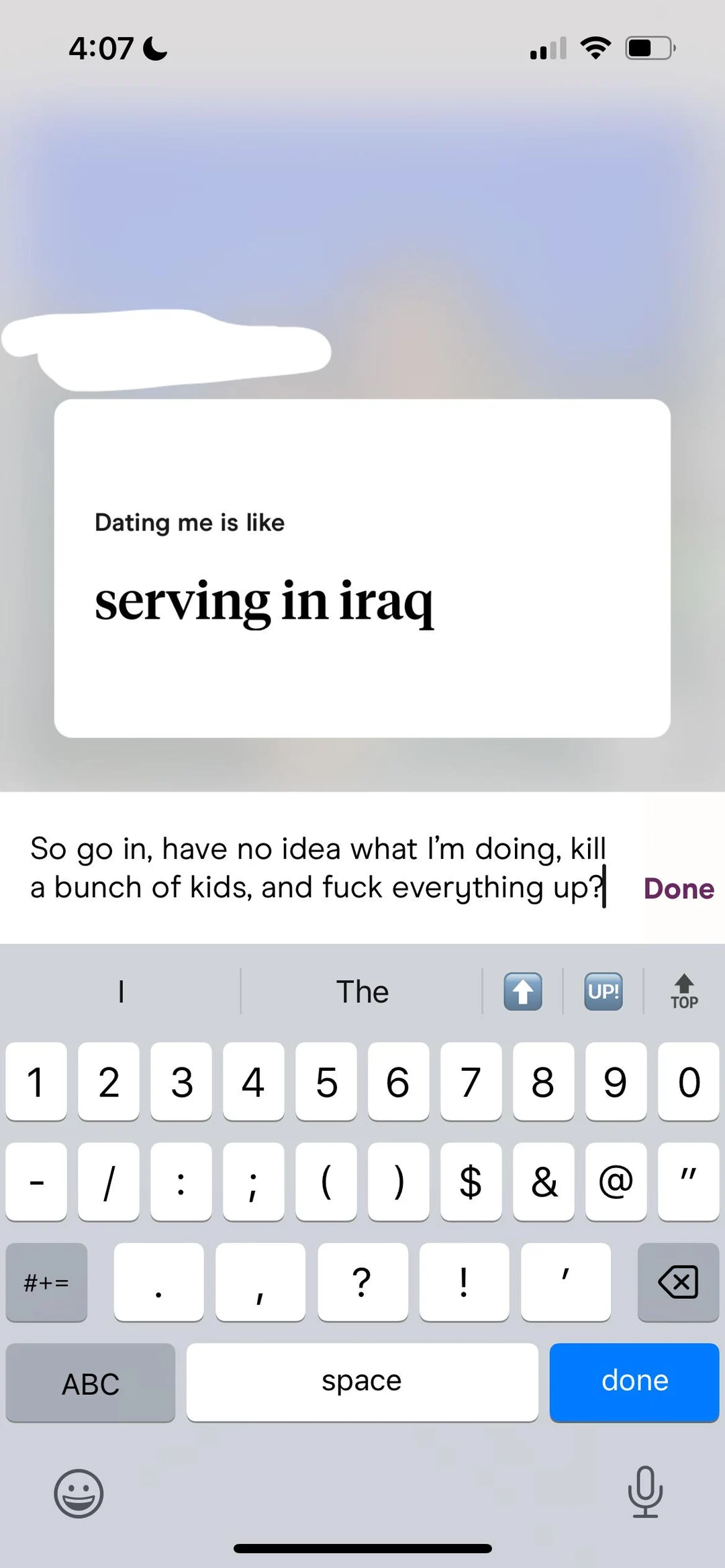 Discover more like Tinder: I think this is the only correct response … and Related Content ...