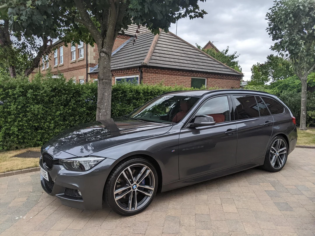 New to me. 320d Touring M Sport Shadow edition. Dakota red leather seats, mineral grey. | Scrolller