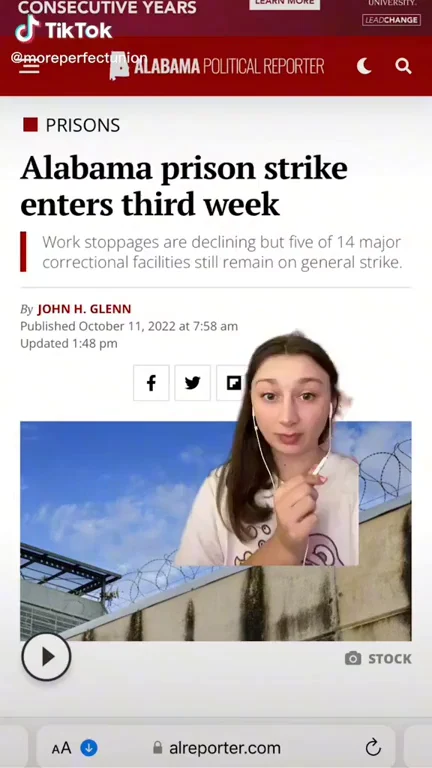 Prisoners In Alabama have been on strike for 3 weeks now. | Scrolller