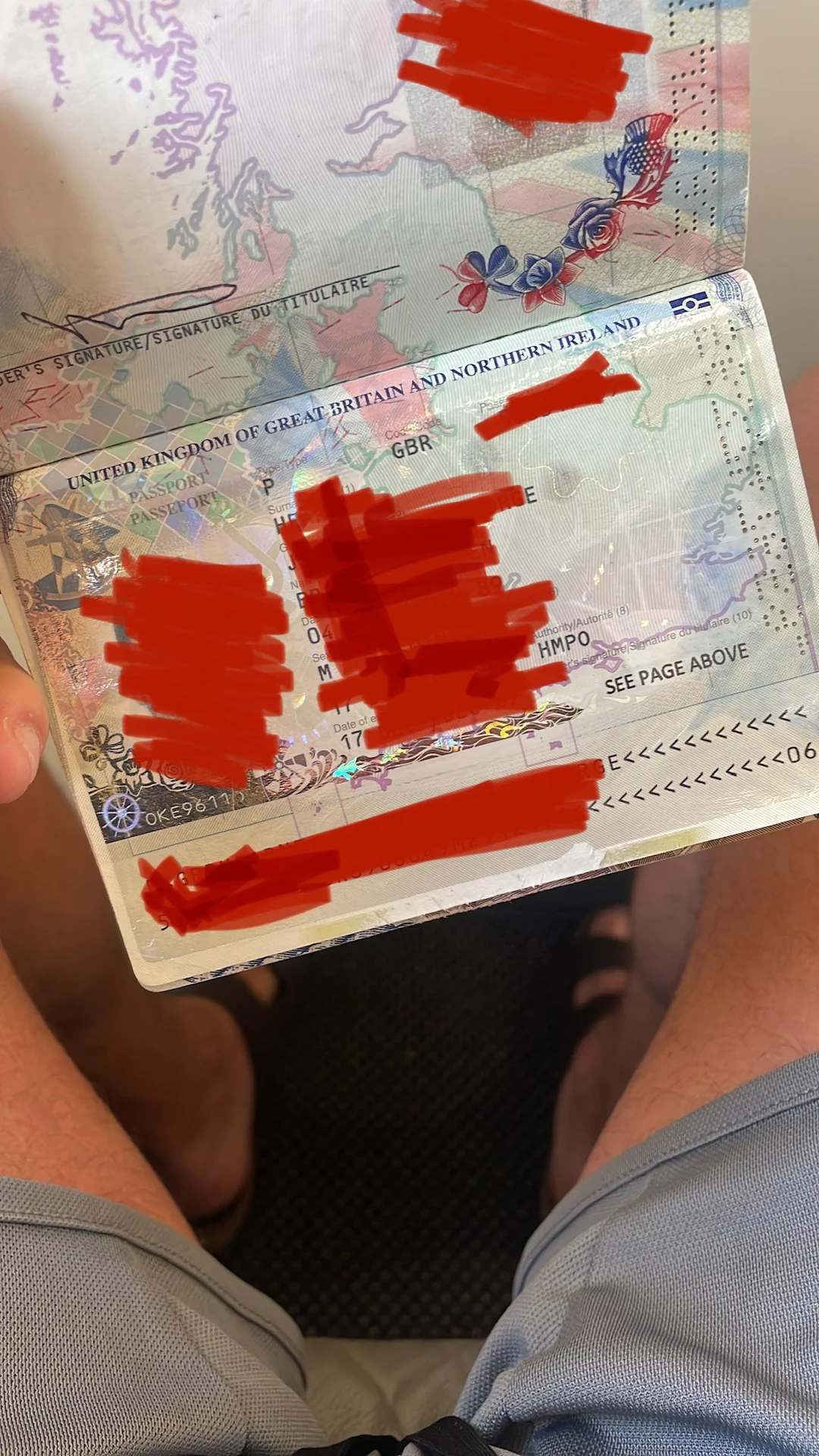 Water damaged passport… I stupidly put my passport next to the sink at the airport and it got ...