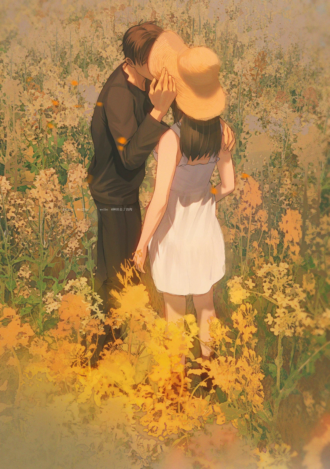 A walk in a meadow🧣🕊️ (art by @ni23ku) | Scrolller