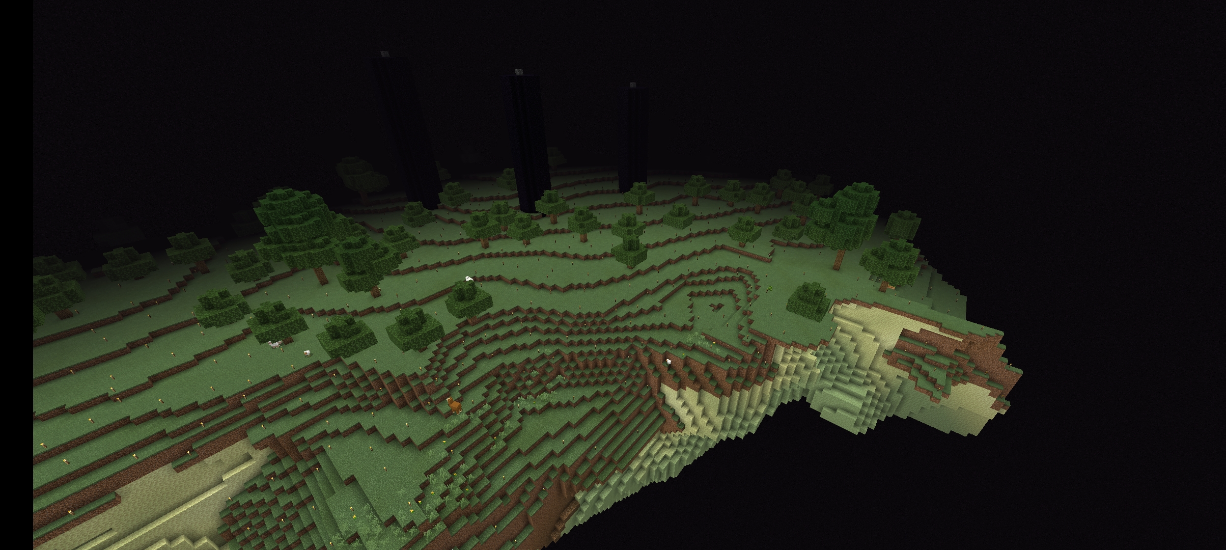 The end transformed into the overworld | Scrolller