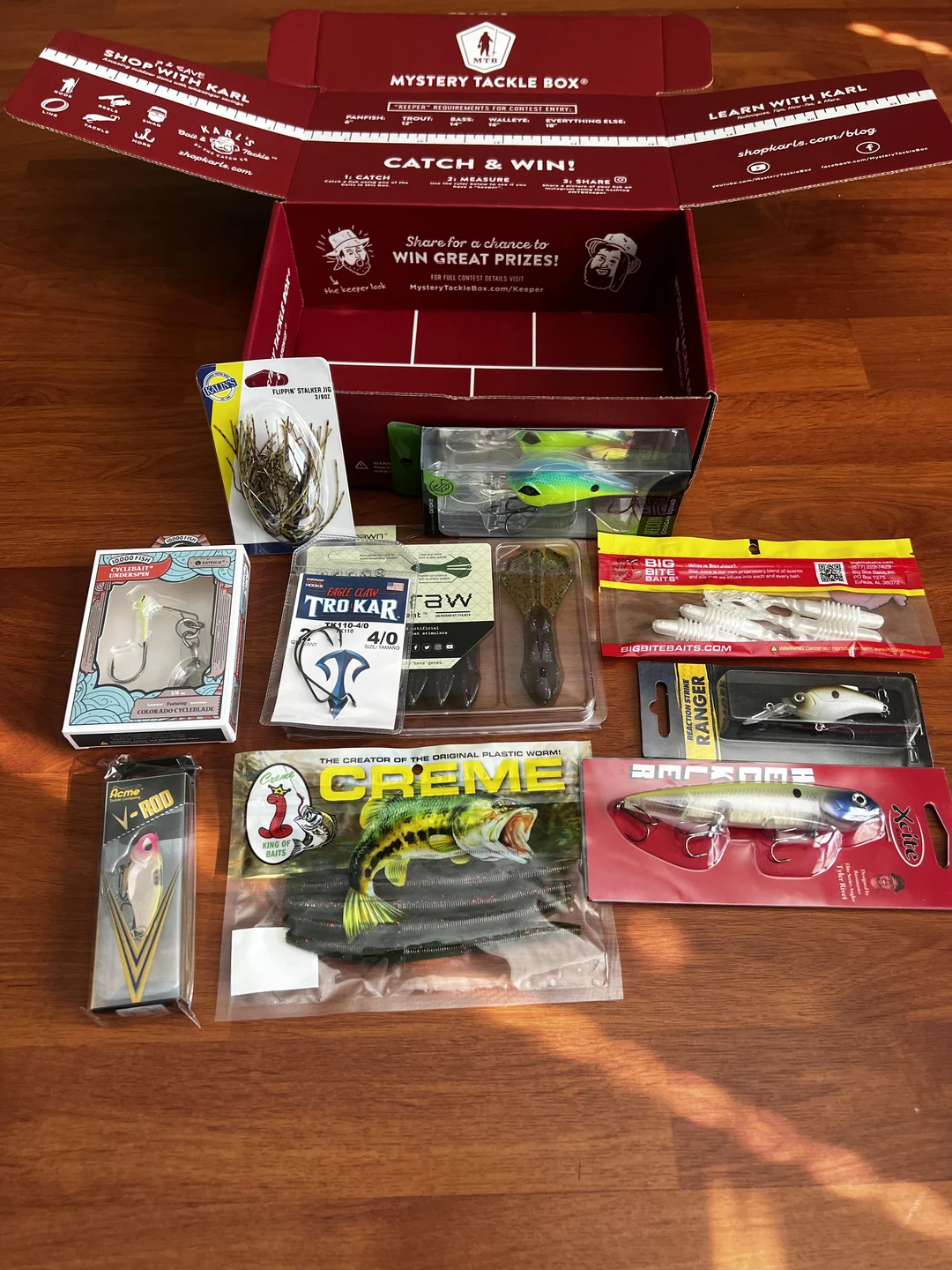 Mystery tackle box. Decided to give it a try and here’s what I got for $40, Thoughts? | Scrolller