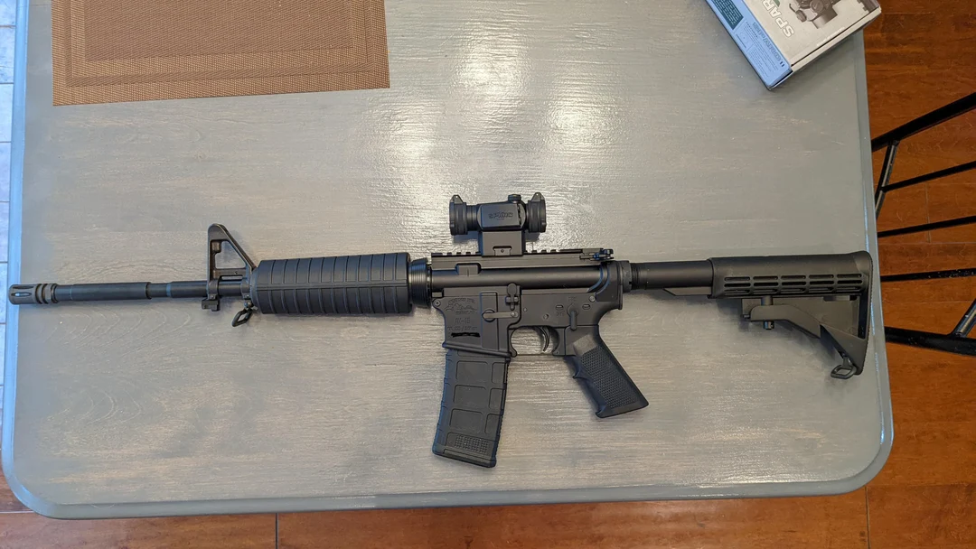 (Repost to hide s/n) Finally built my first AR! Pretty basic PSA build and hope to build it out ...