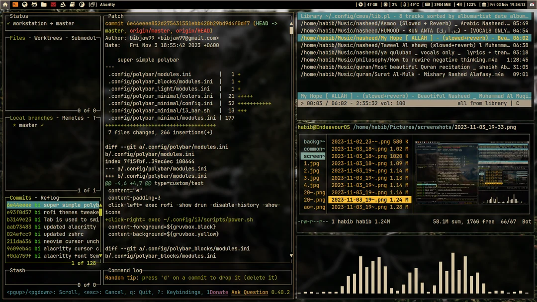 [i3+polybar] Simple distraction free polybar. | Scrolller