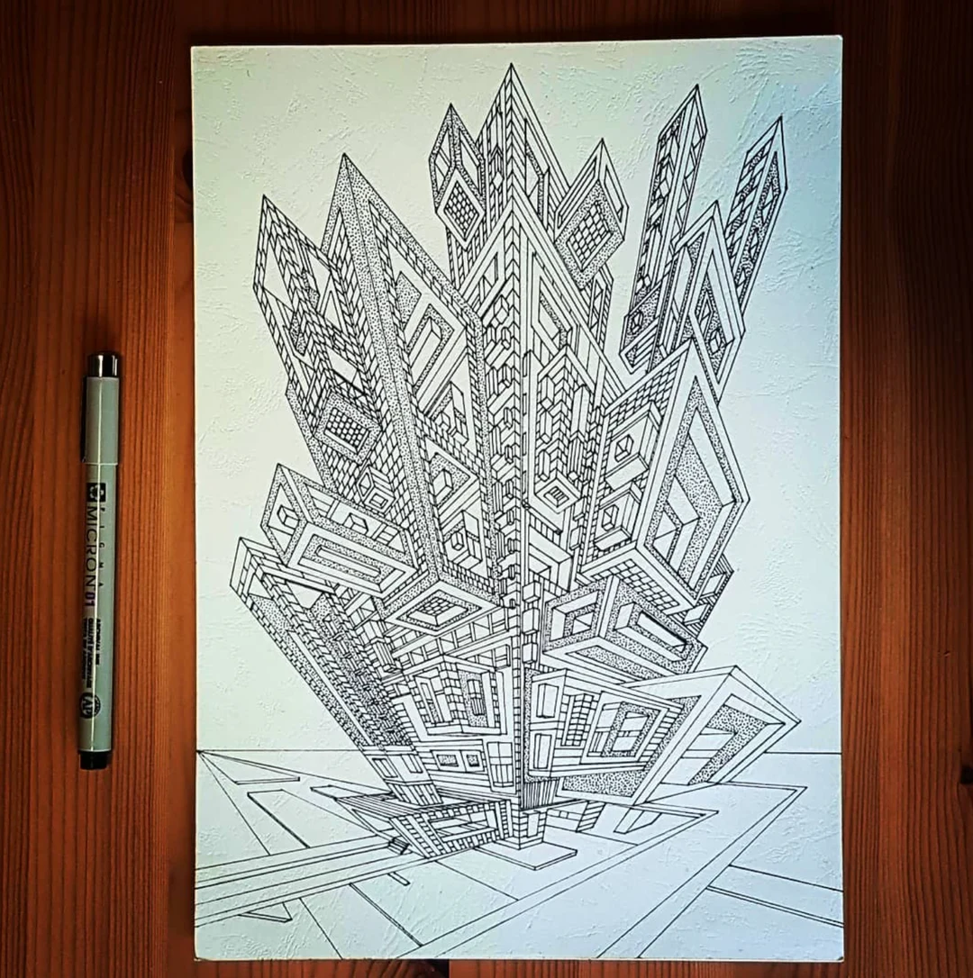 Imaginary Building Design - A4 - OC | Scrolller