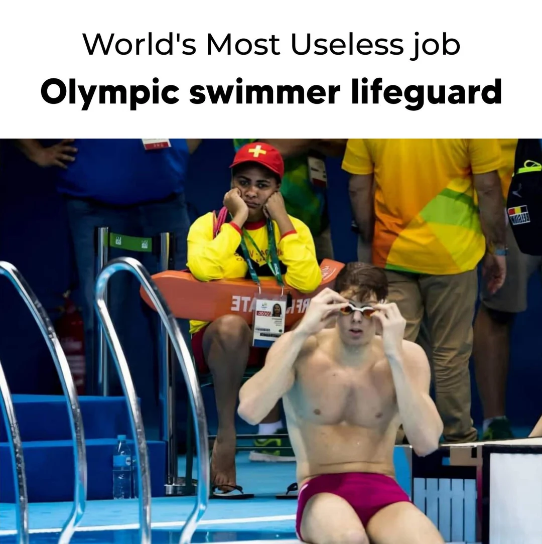 Olympic Swimmer Lifeguard 🧐 | Scrolller