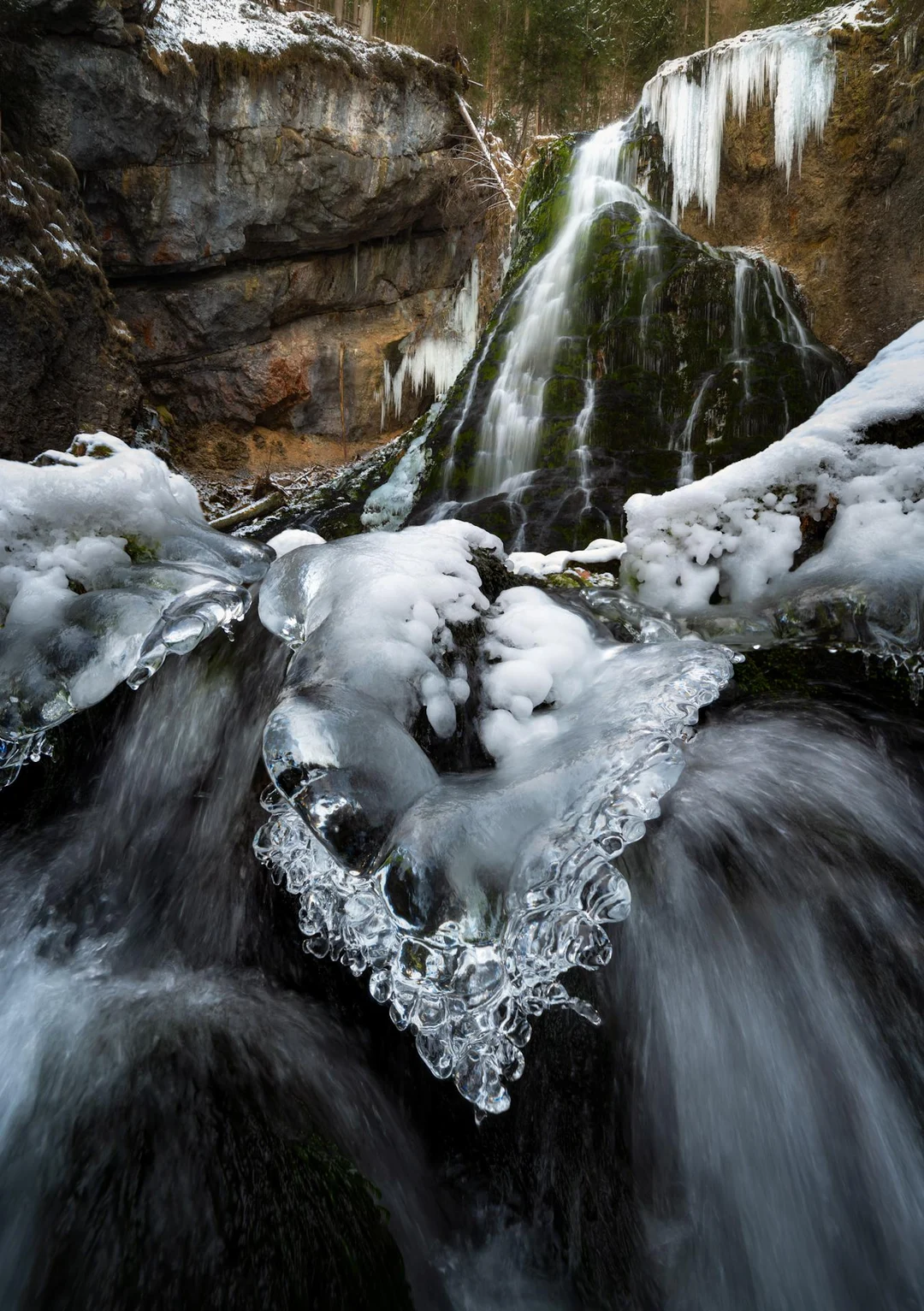 Frozen Waterfall [Austria] [OC] [1353x1920] | Scrolller