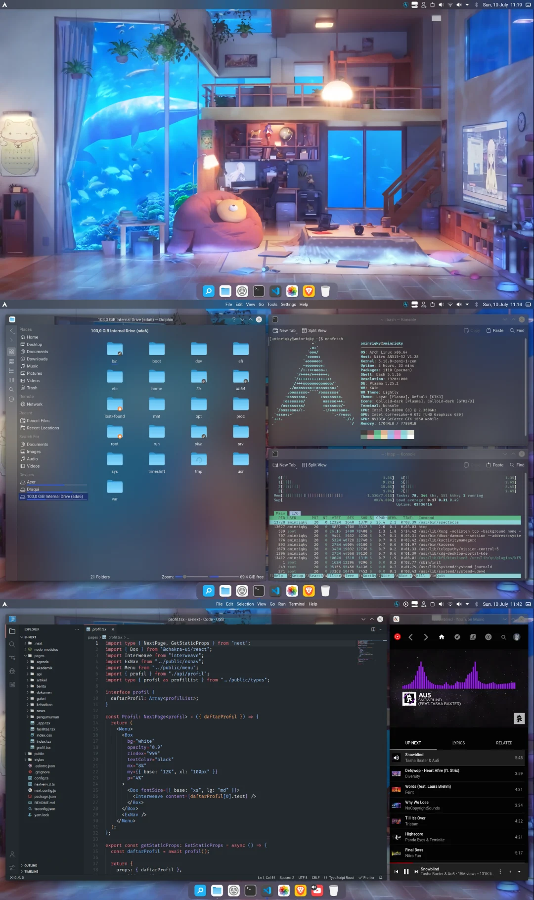[KDE] My Productivity Desktop! | Scrolller