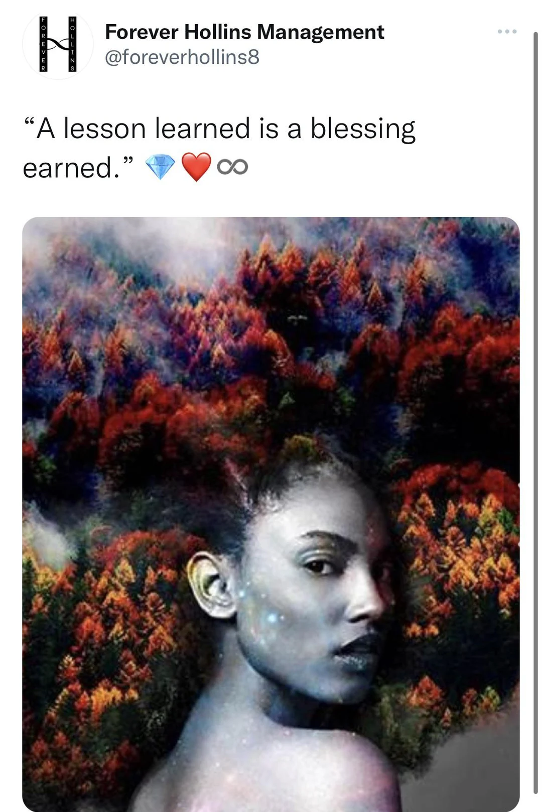 “A lesson learned is a blessing earned.” 💎 ️♾ | Scrolller