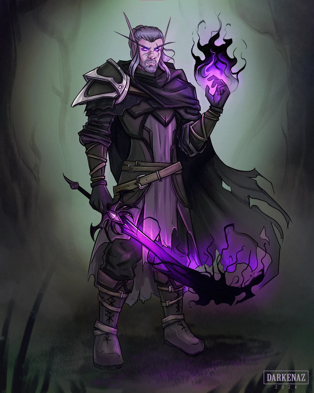 Warlock (Commissioned art by me) | Scrolller