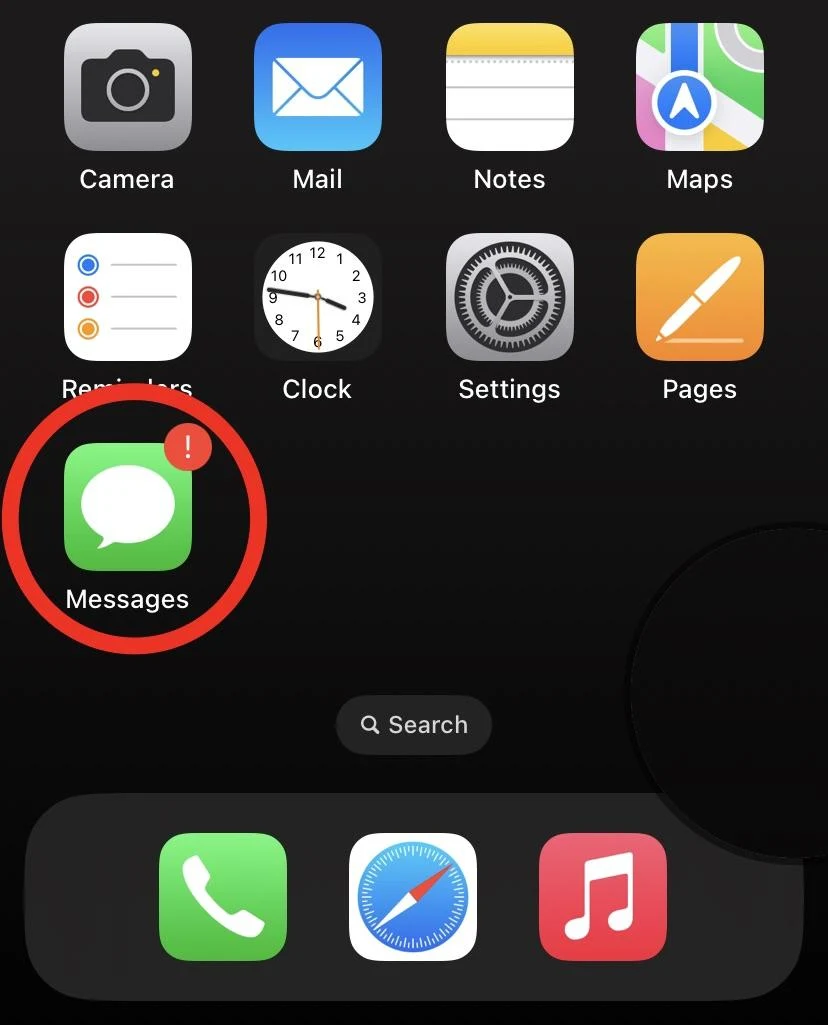 Can any one tell me the how to remove warring icon in the message App | Scrolller