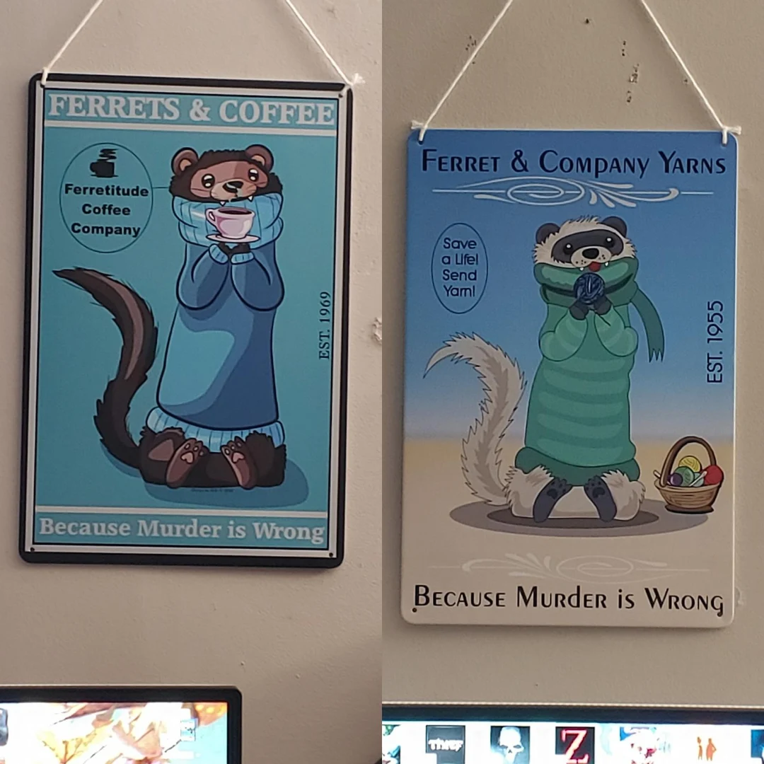 Our new ferret signs | Scrolller
