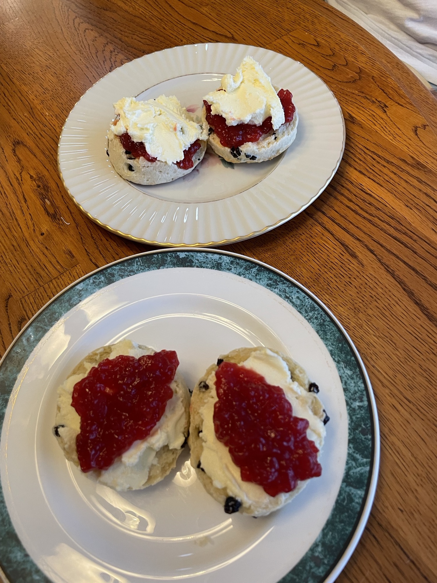 [homemade] Scones with clotted cream and jam. | Scrolller