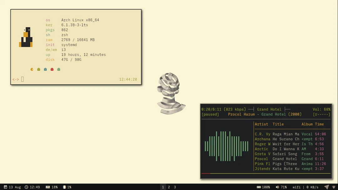 [i3] yet another minimal gruvbox setup | Scrolller