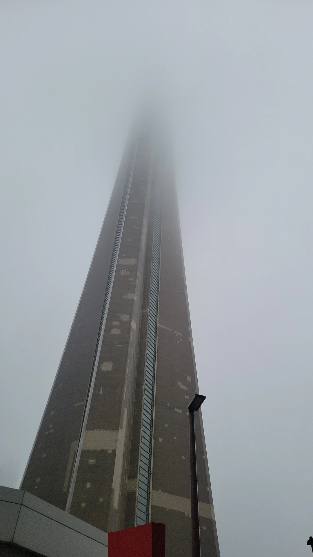 With the fog, the CN Tower looked like some kind of infinite/alien structure from a fantasy or ...