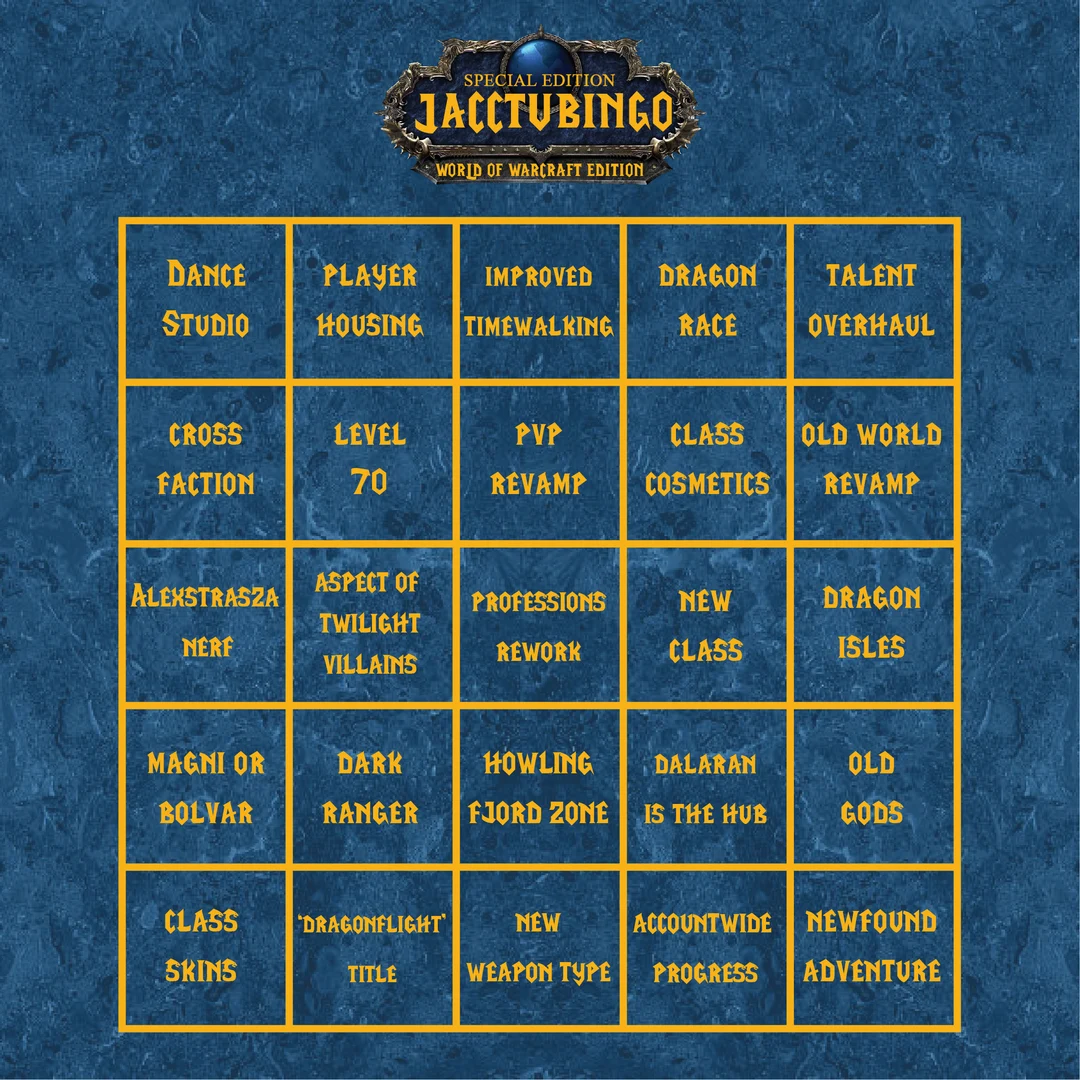 Expansion Reveal Bingo Card! | Scrolller