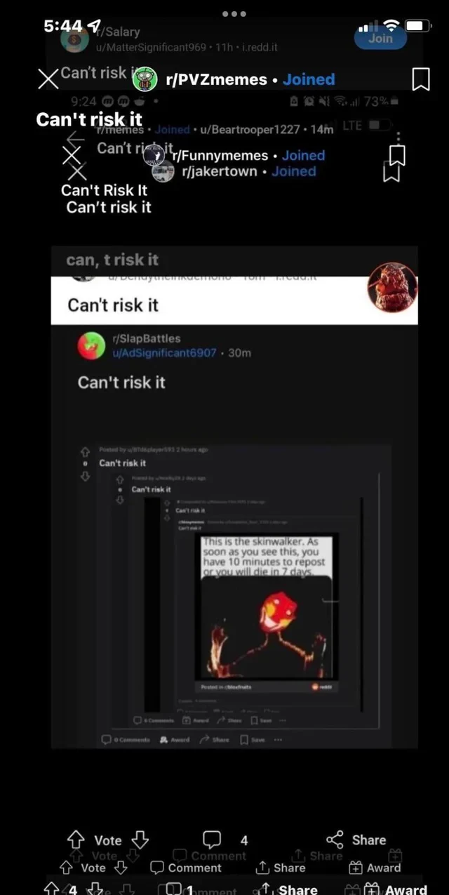 can't risk it | Scrolller