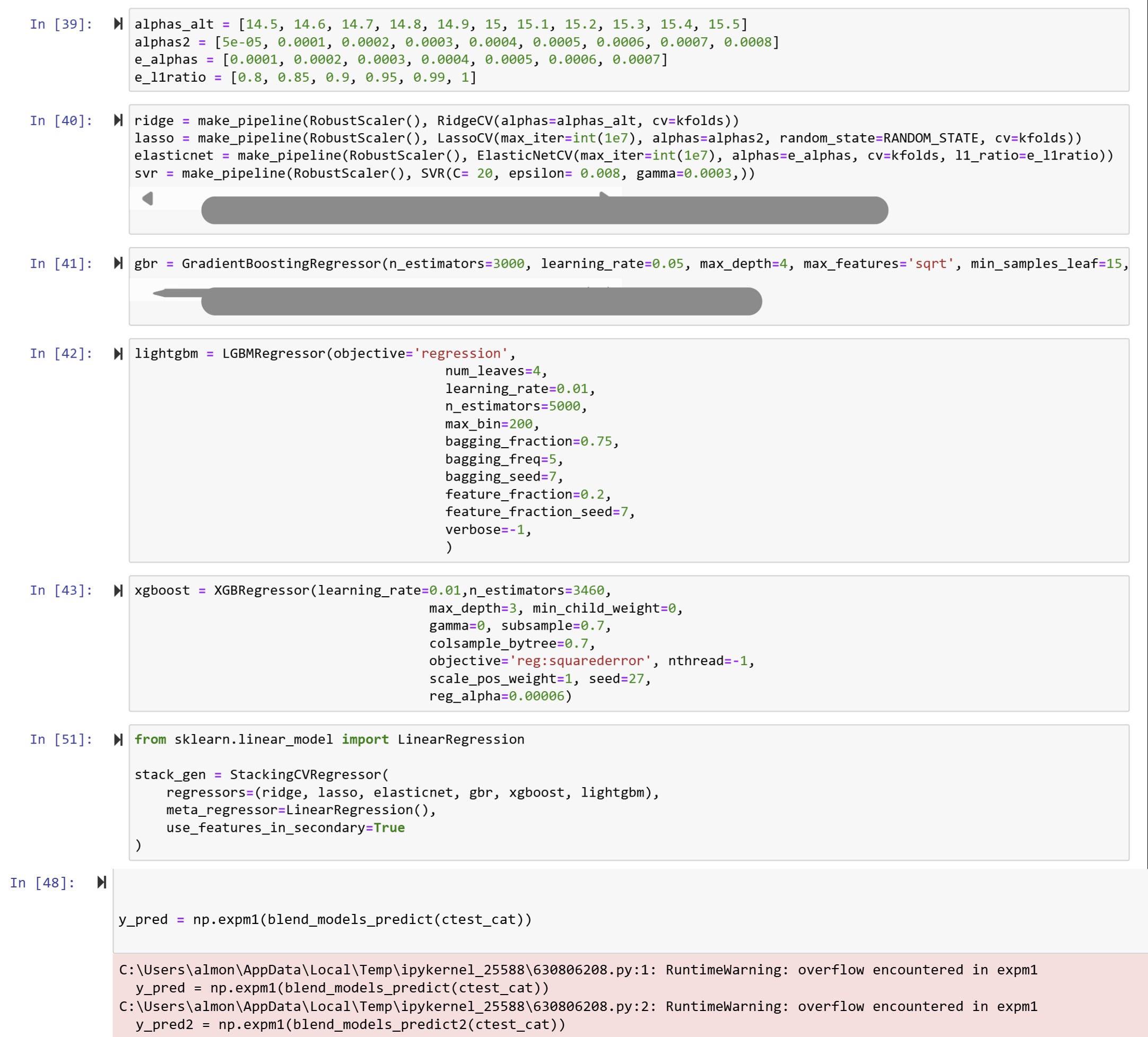 Ensemble Stacking Error | Scrolller