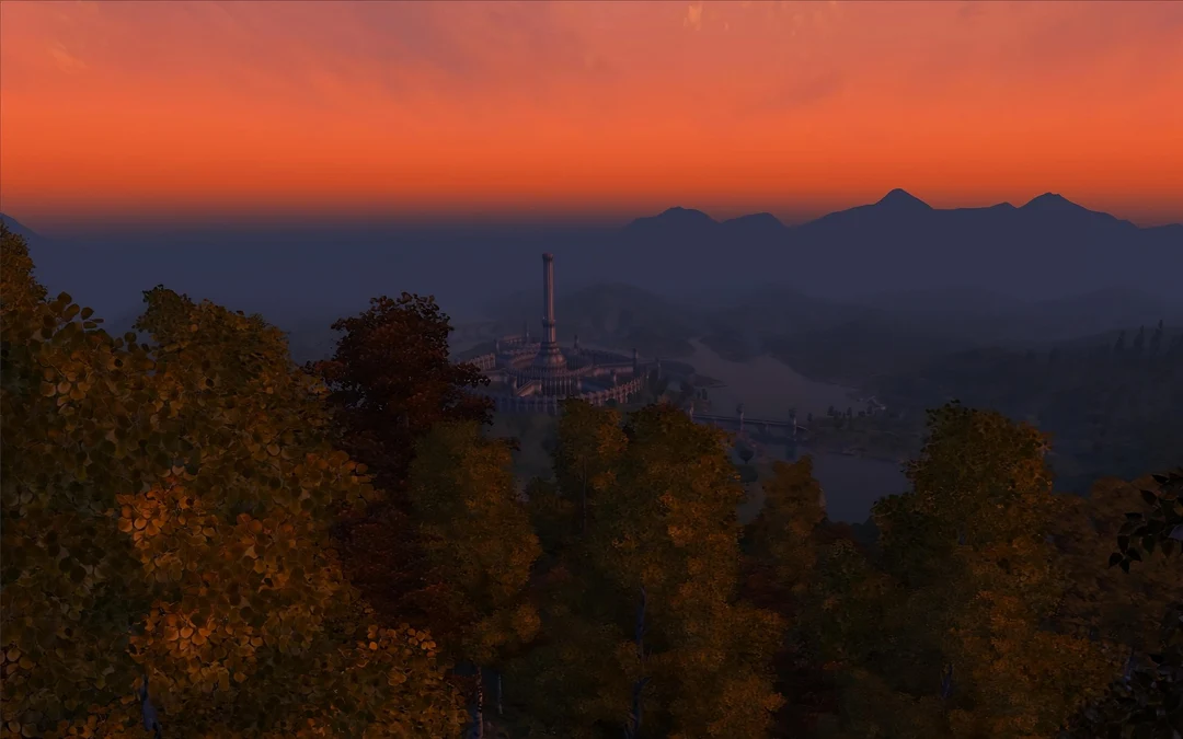 Sunset over the gold road | Scrolller