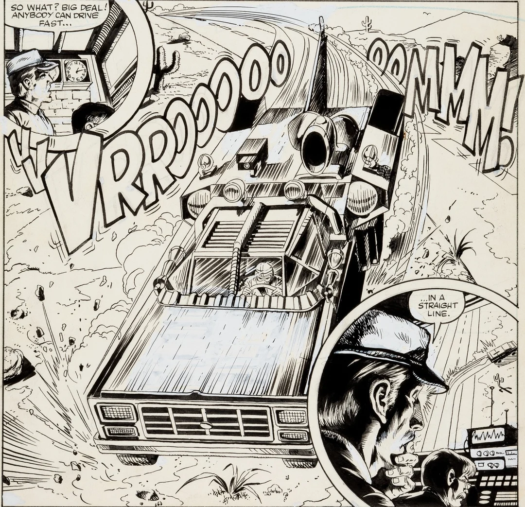 Buckaroo Banzai #1 panel by Mark Texeira and Armando Gil | Scrolller