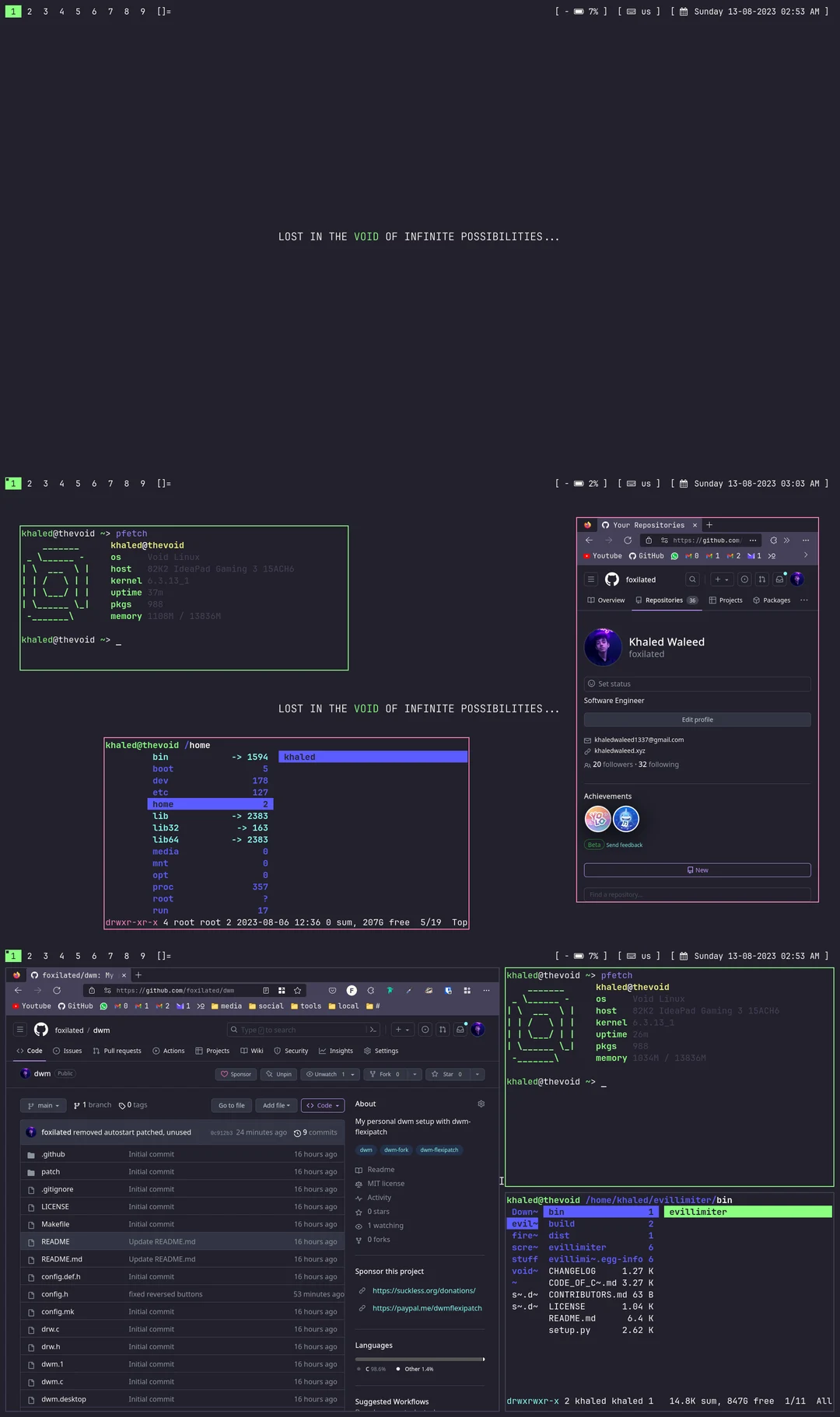 Discover more like Unixporn: [dwm] My very minimal home and Related Content | Scrolller