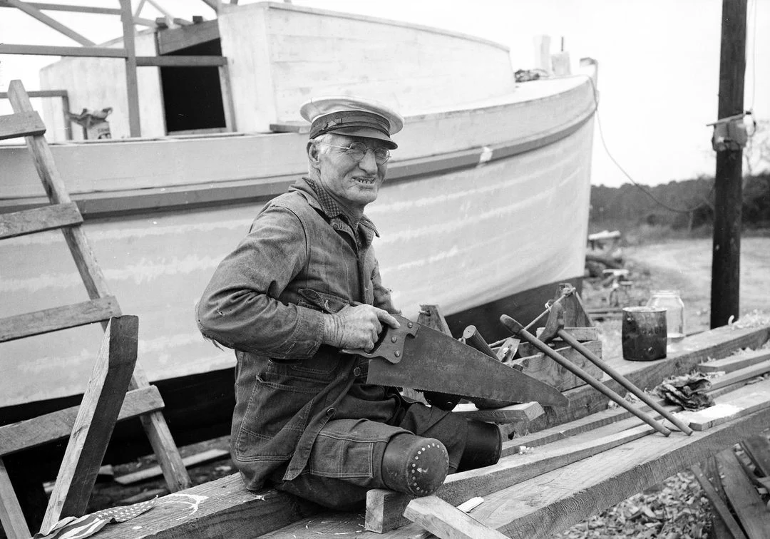 Shipwright Crattie Arnold (ca. 1941) - Photo Credit Charles Farrell | Scrolller