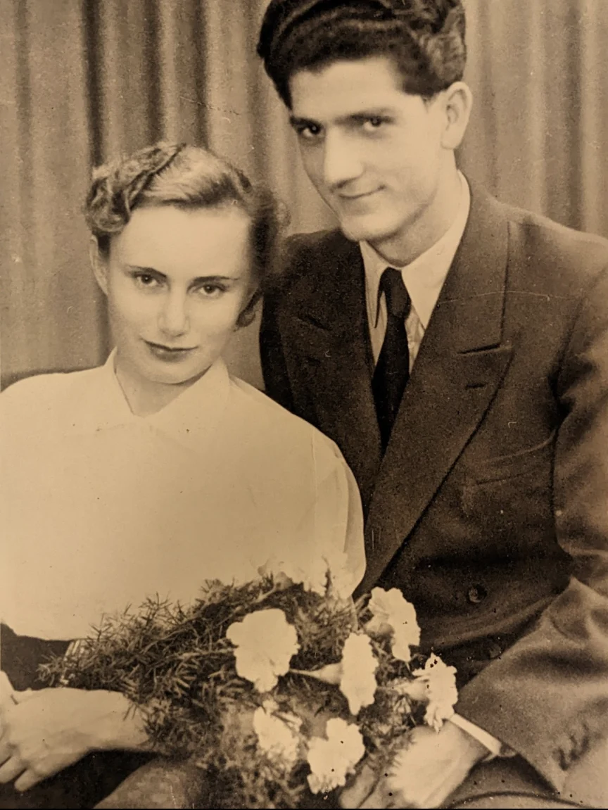 My gorgeous Oma and Opa at their engagement photoshoot - 1948 | Scrolller